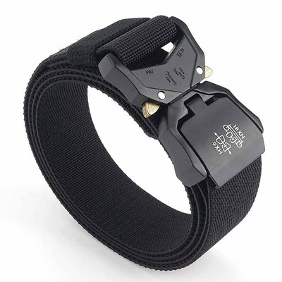 Tactical Belt  Quick Release Army Style Combat Belts Black M