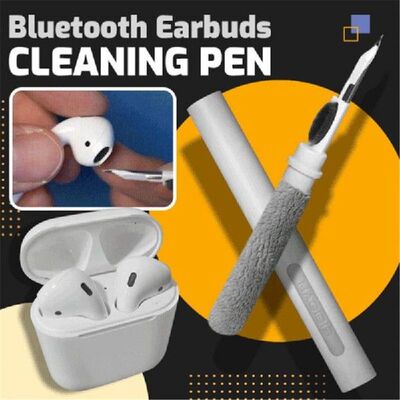 Bluetooth Earphones Cleaner Tool Earbuds Cleaning Pen 2in1