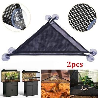2Pcs Hammock Mesh Sleeping Bed Play Toys Swing For Reptile