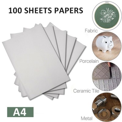 100Pcs A4 Carbon Transfer Graphite Paper Tracing Reusable Tr