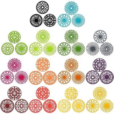896A Table Protections Silicone Coasters for Drinks Hot Pot