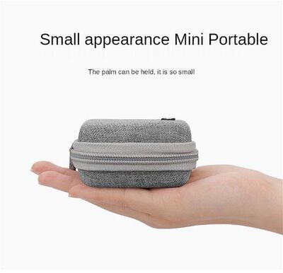 8*8*4cm Earphone Pocket Hard Case Carrying Pouch bag SD