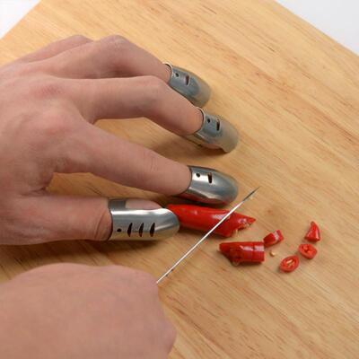 4pcs Stainless Steel Finger Protector Protects Your Fingers