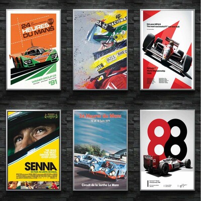 Poster And Prints Hot Ayrton Senna F1 Formula Mclaren World