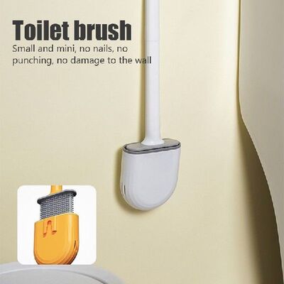 Toilet Brush Water Leak Proof With Base Silicone Brosse Wc