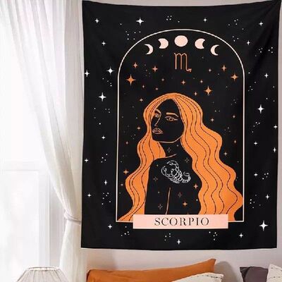 Constellation Tapestry Wall Hanging Moon Phase Tapestry