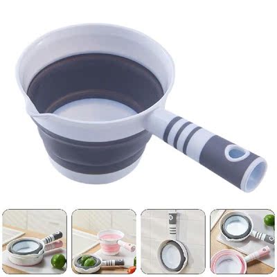 Water Ladle Scoop Bath Cup Collapsible Dipperkitchen Hair