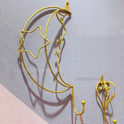 Clothing Store Single Hook Creative Golden Moon Hanger