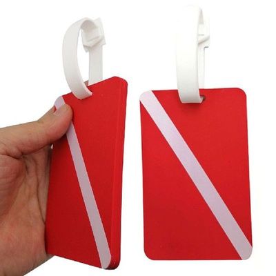 Scuba Diving Silicone Luggage Tag Travel Baggage Diver