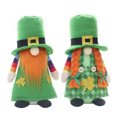 Saint Patrick's Day Gnome Irish Green Hat  Dolls Birthda