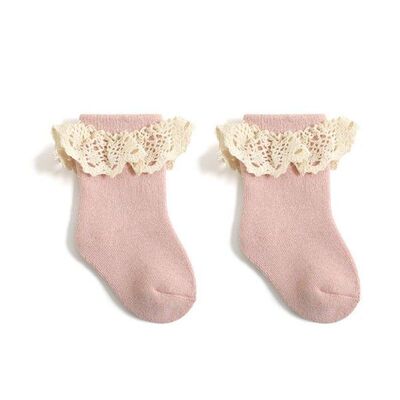 Baby And Children's Combed Cotton Lace Princess Socks