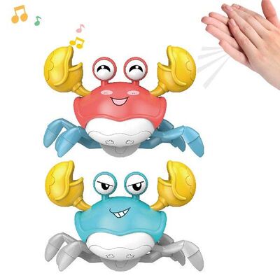 Toys For Kids Crawling Toys Crawling Crab Music LED Light