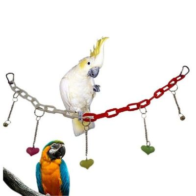 Parrot Swing Perch Heart Bird Hanging Swing Parrot Hanging