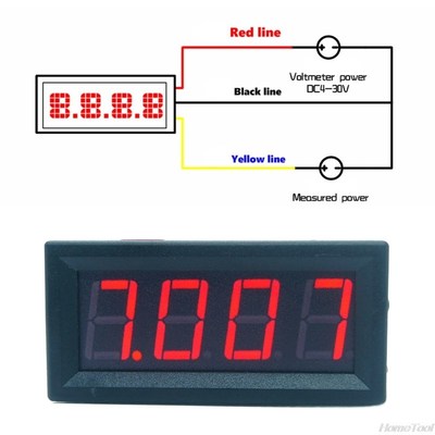 DC 0-99.99V (100V) 4-digits 0.56inch Digital Voltmeter 3Wire