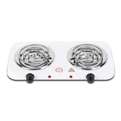 Portable Electric 2000W Mocha Pot Double Stove Hotplate Adj