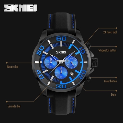 2017 Top Luxury Brand SKMEI Quartz Watch Men Wristwatch Cloc