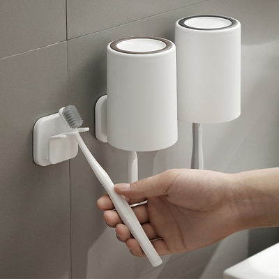 Free of percussion brush racks and toilet electric toothbrus