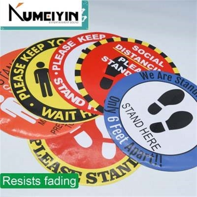 Stickers for anti-epidemic viruses keep signs at a distance