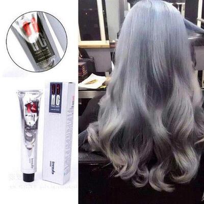 100ml Permanent Super Hair Dye Cream Sliver Gray Color Non-T