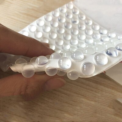 100 Pcs Self Adhesive Round Silicone Rubber Bumpers Soft
