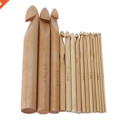 Crochet Hooks Large Ergonomic Handle Bamboo Crochet 15mm/20m