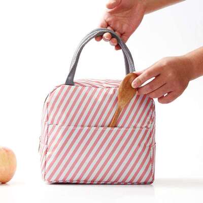 Portable Lunch Bag Ox适用于d Waterproof Thermal Insulated Co