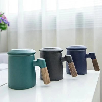 Vintage Ceramic Coffee Mug Tumbler Rust Glaze Tea Milk Beer