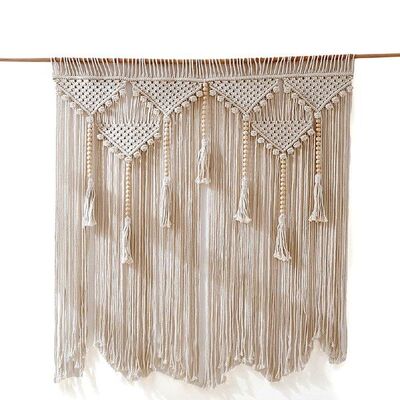 39.37W  43.3L Macrame Wall Hangings Bohemian Tassel Macrame