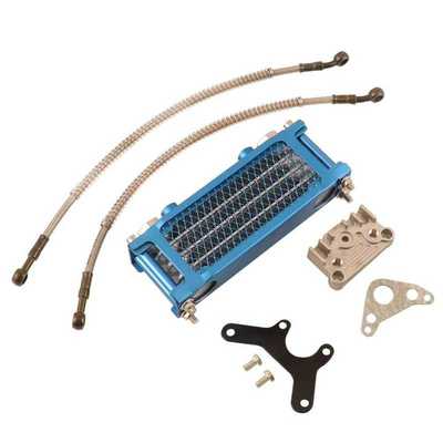 Motorcycle Oil Cooling Cooler Radiator Oil Cooler Set For 12