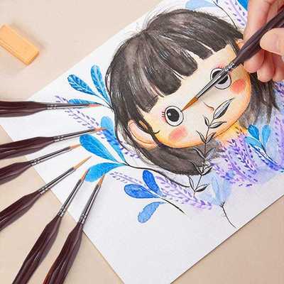 Detail Paint Brush Set,15Pcs Miniature Painting Brushes Kit,