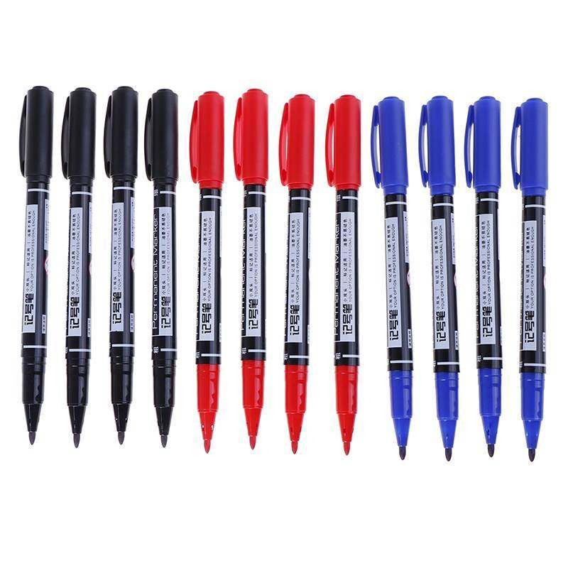 3Pcs/pack Twin Tip Permanent Markers, Fine Point,( Black, B_虎窝淘