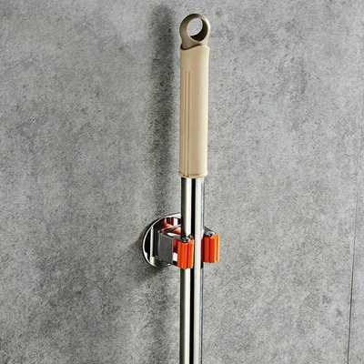 Hanger-Clip Mop-Storage-Box Rack Stainless-Steel Wall-Mounte