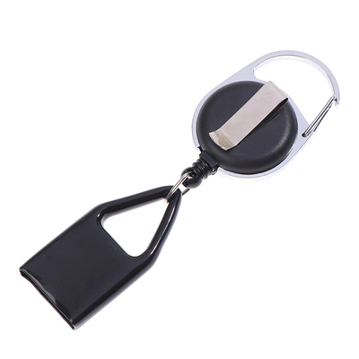 1pc Lighter Leash Safe Stash Clip Retractable Keychain