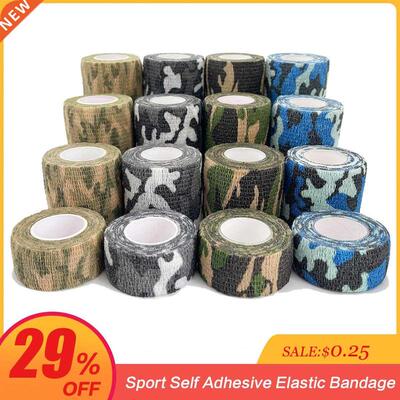 4.8m Camouflage Elastic Wrap Tape Hunt Disguise Elastoplast