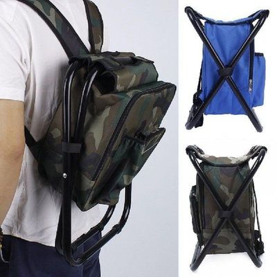 Fishing Chair Folding Stool Portable Backpack Cooler