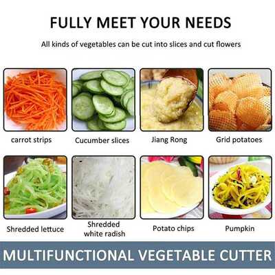 Vegetable Cutter Slicer Kitchen Tools Stainless Steel Plasti