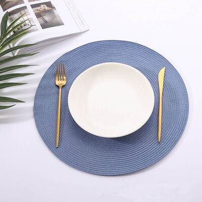 Placemat Table Mat Round Placemats PP Plastic Woven Dining T