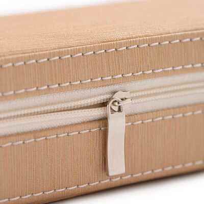 Portable Travel Jewelry Storage Box Girl Plate Leather