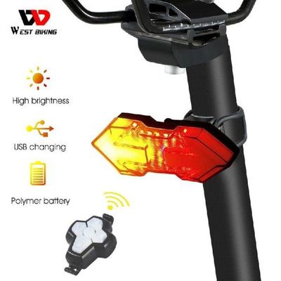 WEST BIKING Bike Tail Light Turn Signals Wireless Remote