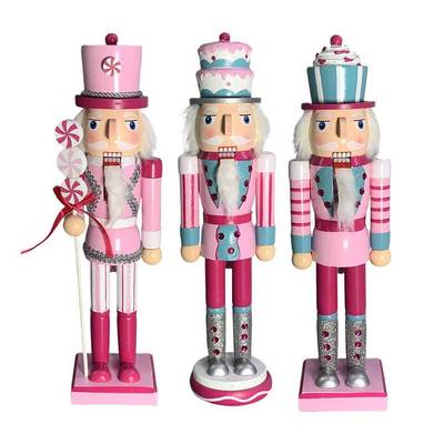Nutcracker Soldier Figurine Ornament, 35cm1378inch Wooden