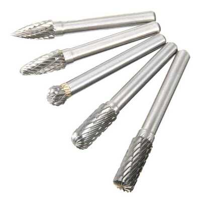New 5pcs Tungsten Carbide 8mm Rotary Point Burrs Electric Gr