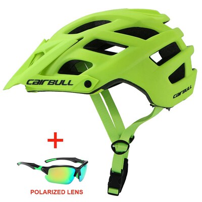 Bicycle Helmet with Sunglasses Integrally-molded Road Bike M