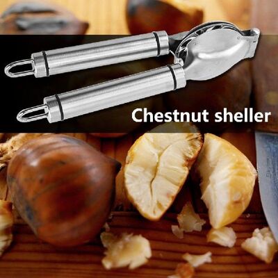 20x6cm Portable Stainless Steel Practical Chestnut Sheller