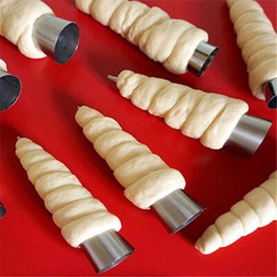 Conical Tube Cone Roll Moulds Spiral Croissants Molds Cream