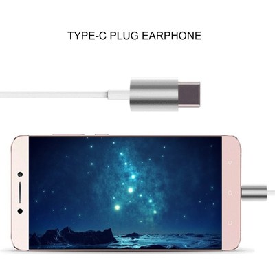 USB Type C In Ear Metal Earphone Wired Headset with Mic Ste