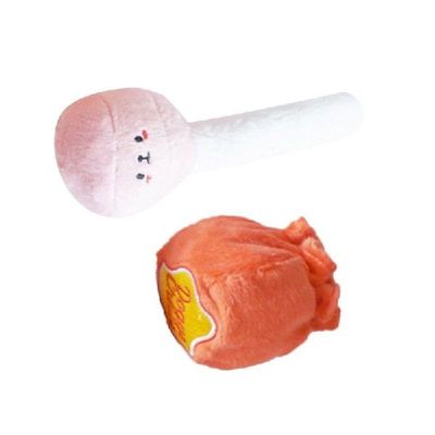 K1MF Mainan Boneka Anjing Mainan Lolipop untuk Anjing