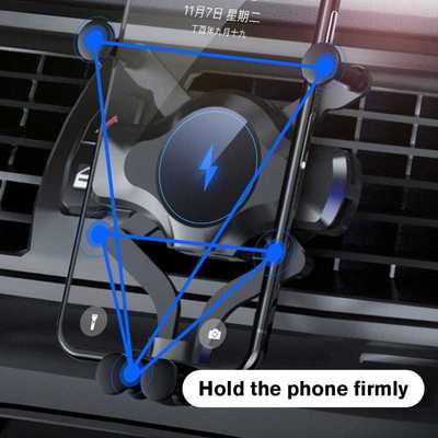 360 Rotation Gravity Phone Stand in Car Phone Air Vent Moun