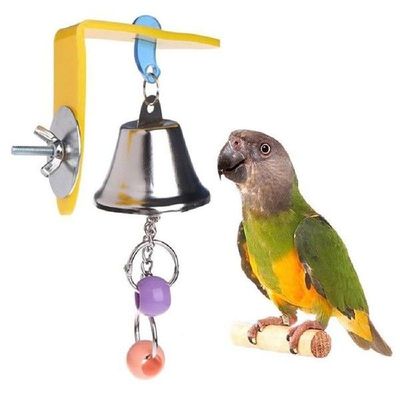 Parrot Toy Bird Cage Swing Hammock Pet Bird Hanging Bell