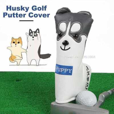 New Golf club Putter Cover with Magnetic Closure P Leather L