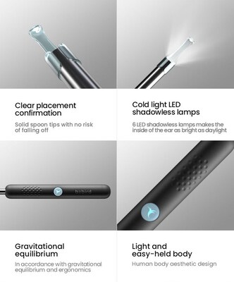 Original Bebird R1 Smart Visual Ear Sticks Endoscope 300W Hi